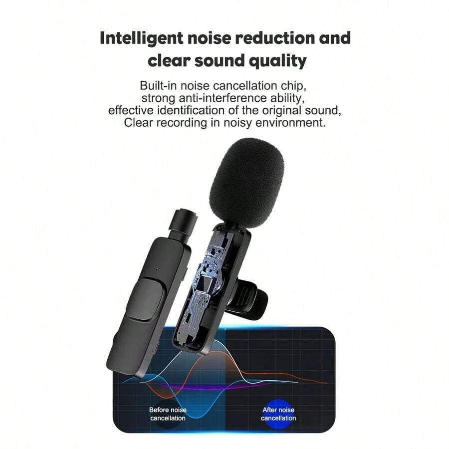 Type-C Professional Wireless Lavalier Lapel Microphone For Android ...