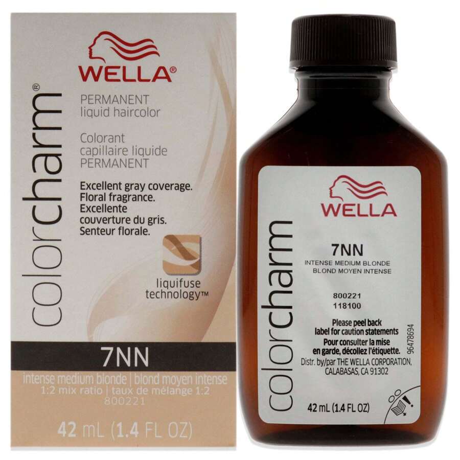 WELLA Color Charm Permanent Liquid Haircolor - 7NN Intense Medium ...
