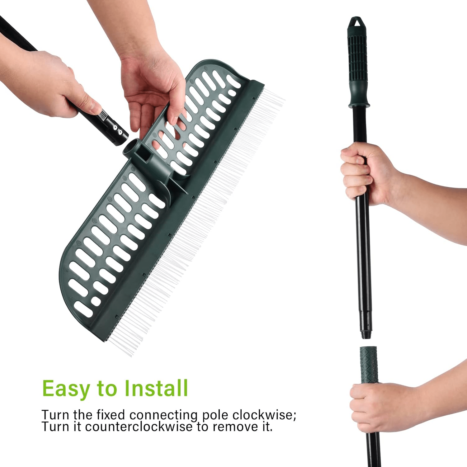 Artificial Turf Rake, 2IN1 Turf rake for Outdoors, Lawn, Carpet, Shrub ...