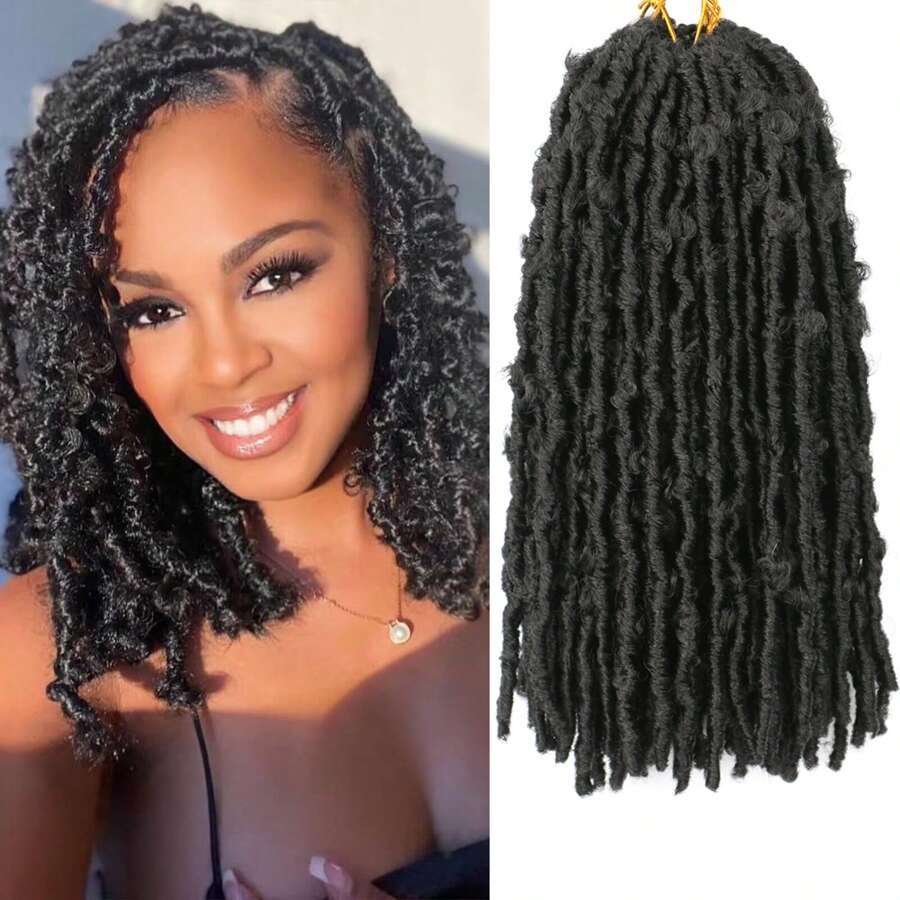 BELLQUEEN Butterfly Locs Crochet Hair 8 Inch, 10 Inch, 14 Inch 1Pack ...