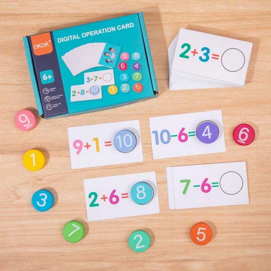 Addition And Subtraction Flash Cards Within 10 For Children Math ...
