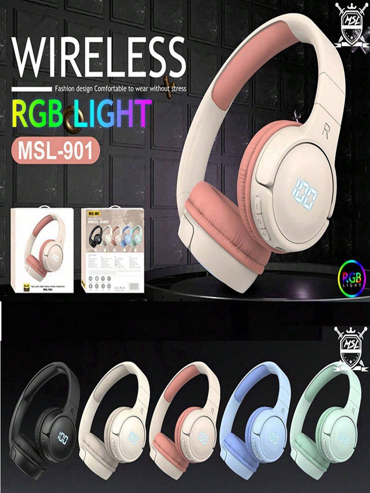 Pure Bass Sound Wireless Headset Noise Cancelling Gaming Headset Hifi ...