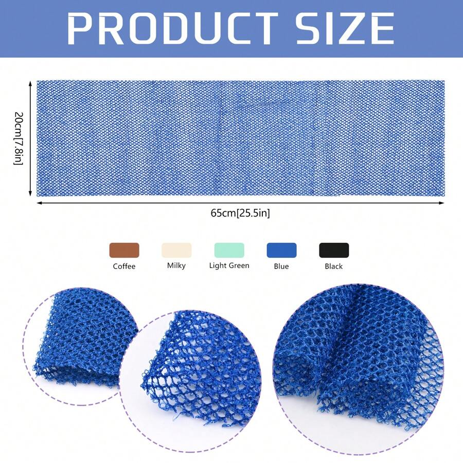 5 Pieces African Body Exfoliating Net Long Bath Sponge African Body ...