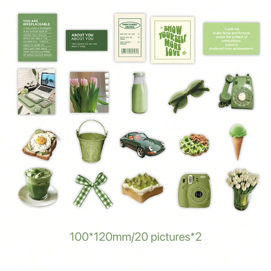 40 Cute Cartoon Stickers, Multi-Purpose Decorative Stickers For Luggage ...