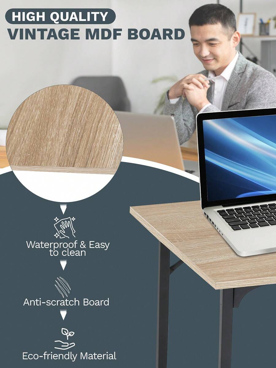 PayLessHere Computer Desk 47 Inch Length Study Writing Table ...