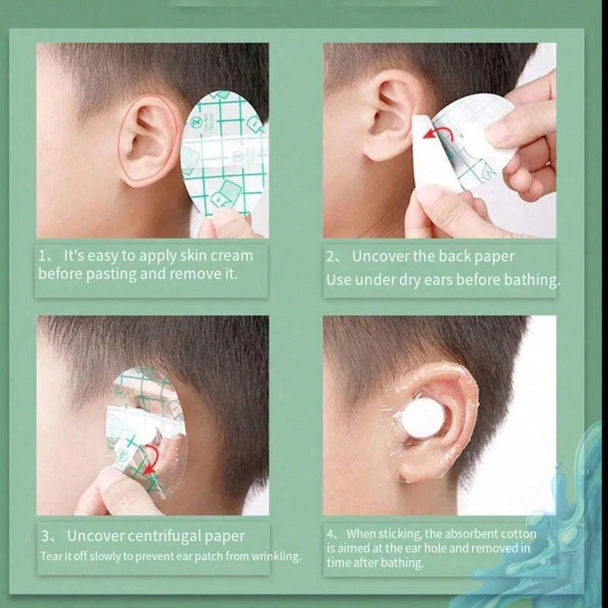 10pcs Waterproof Earmuffs For Bathing, Showering, Swimming, Preventing ...