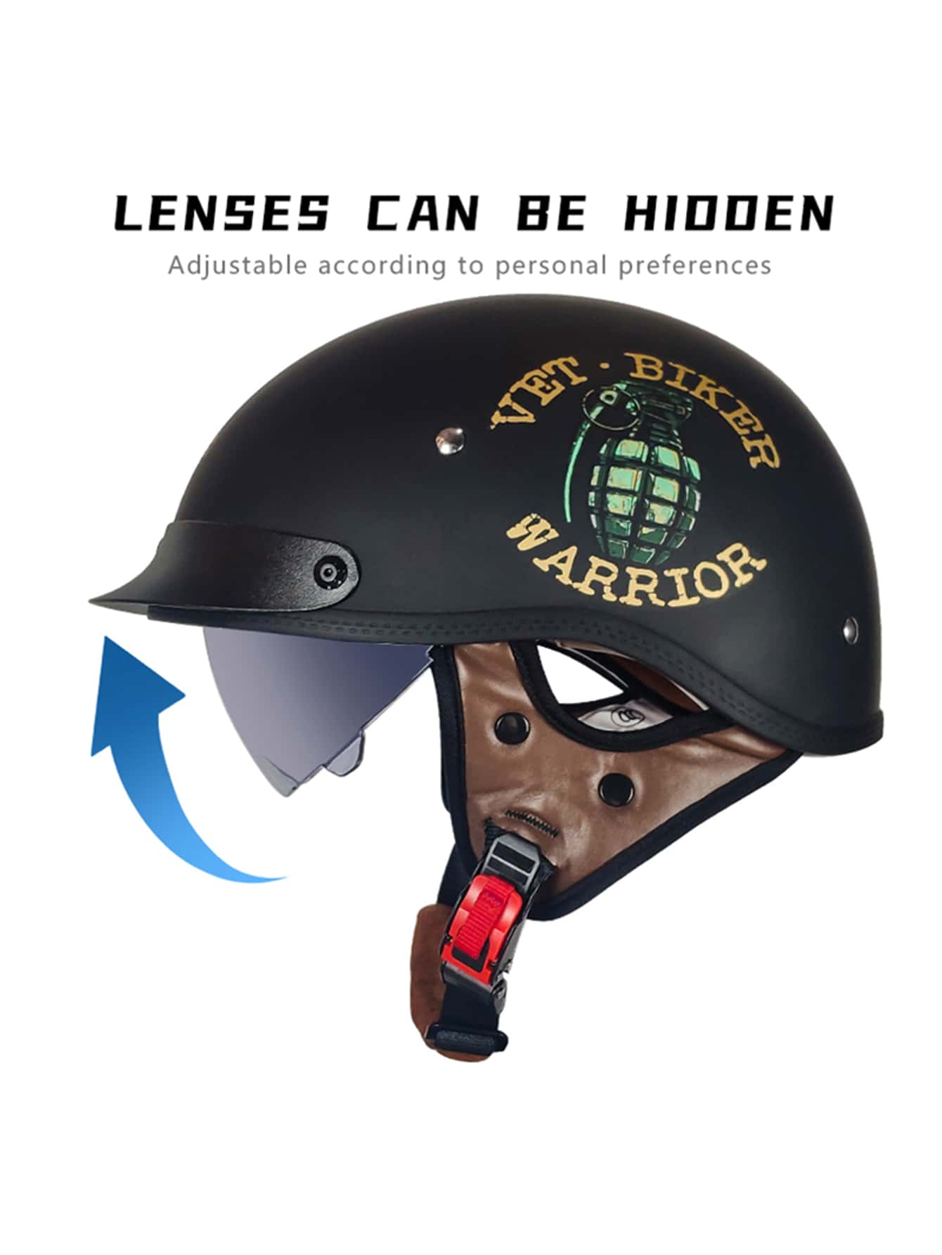 LVCOOL DOT Certified Street Motorcycle Helmet All-season Universal ...