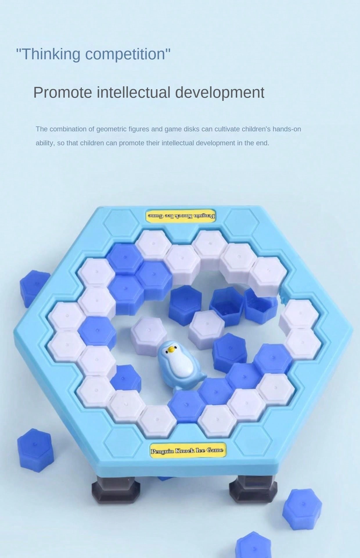 Penguin Trap Board Game, Icebreaker Game, Knock The Penguin Off The Ice ...
