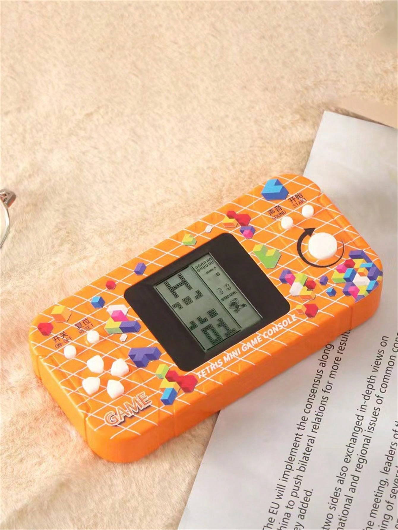 1pc Classic & Retro Tetris Handheld Game Console For Puzzle Solving ...