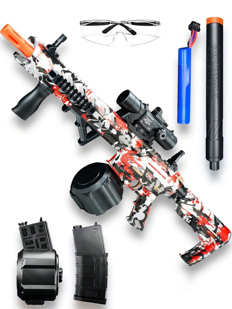 Gel Blaster Toy Gun, Manual & Automatic Dual Mode Gel Ball Blaster With ...