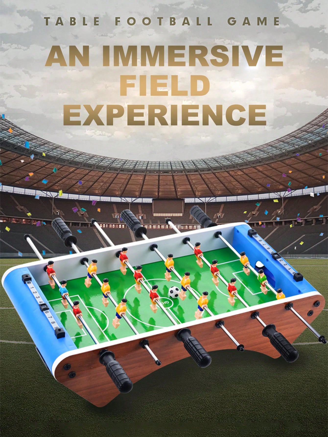 Indoor Soccer Enthusiasts' Challenge Football Table Game With 6 Rods ...