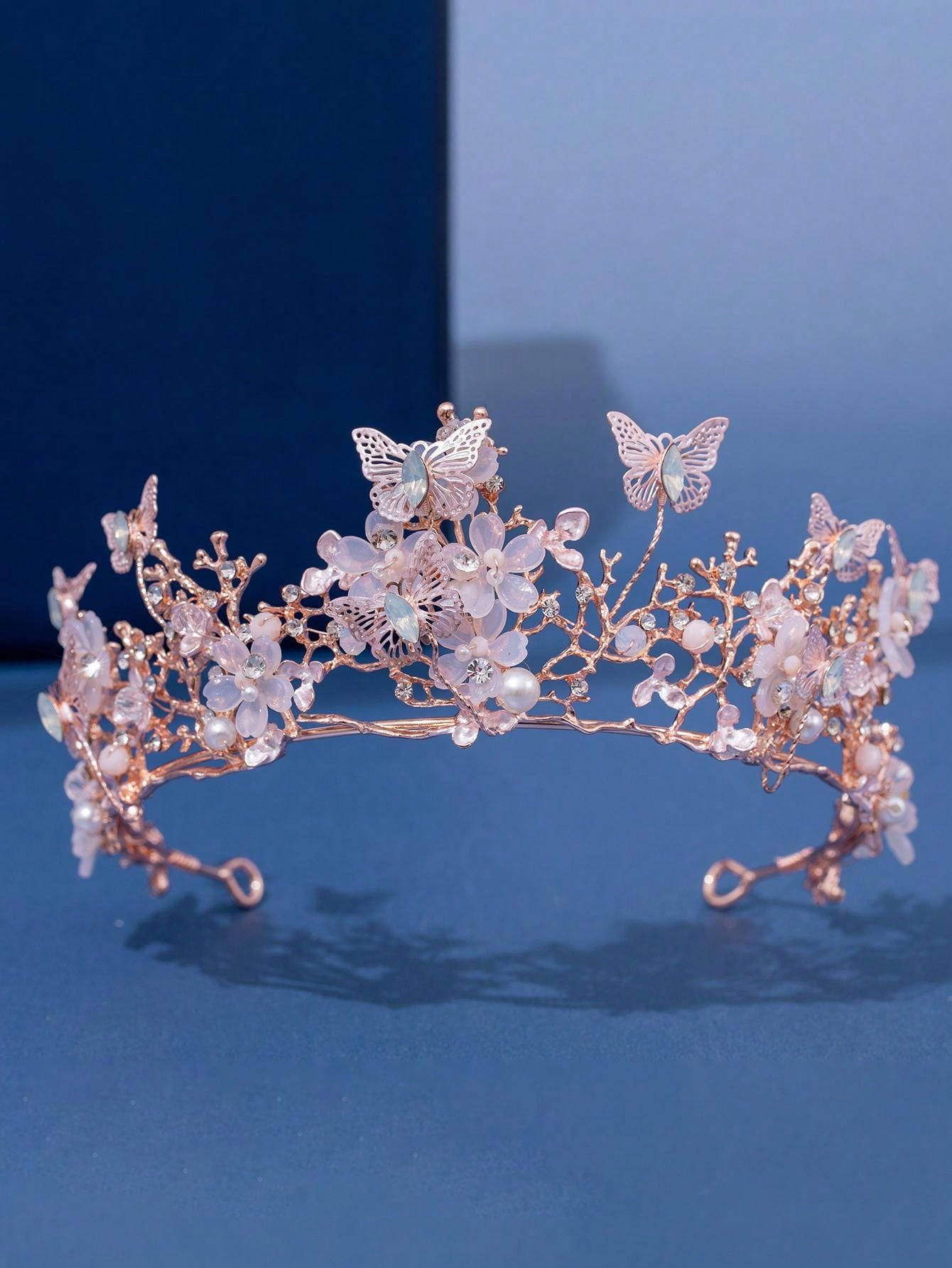 1pc Women's Butterfly Handmade Crown Forest Elf Flower Headpiece ...