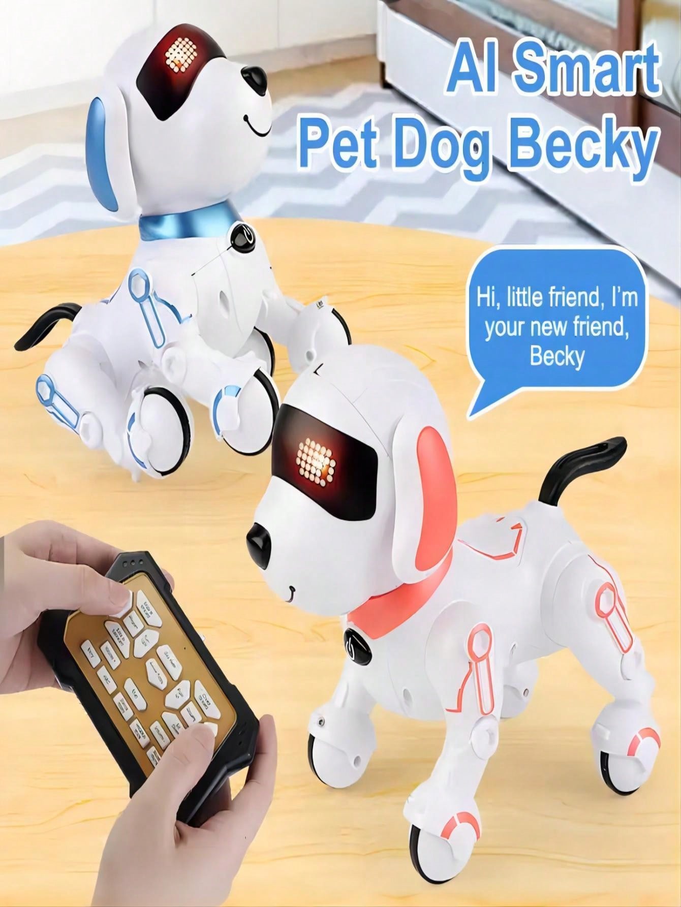 RC Robot Dog Toys, RC Dogs Programmable Intelligent Interactive Robot ...
