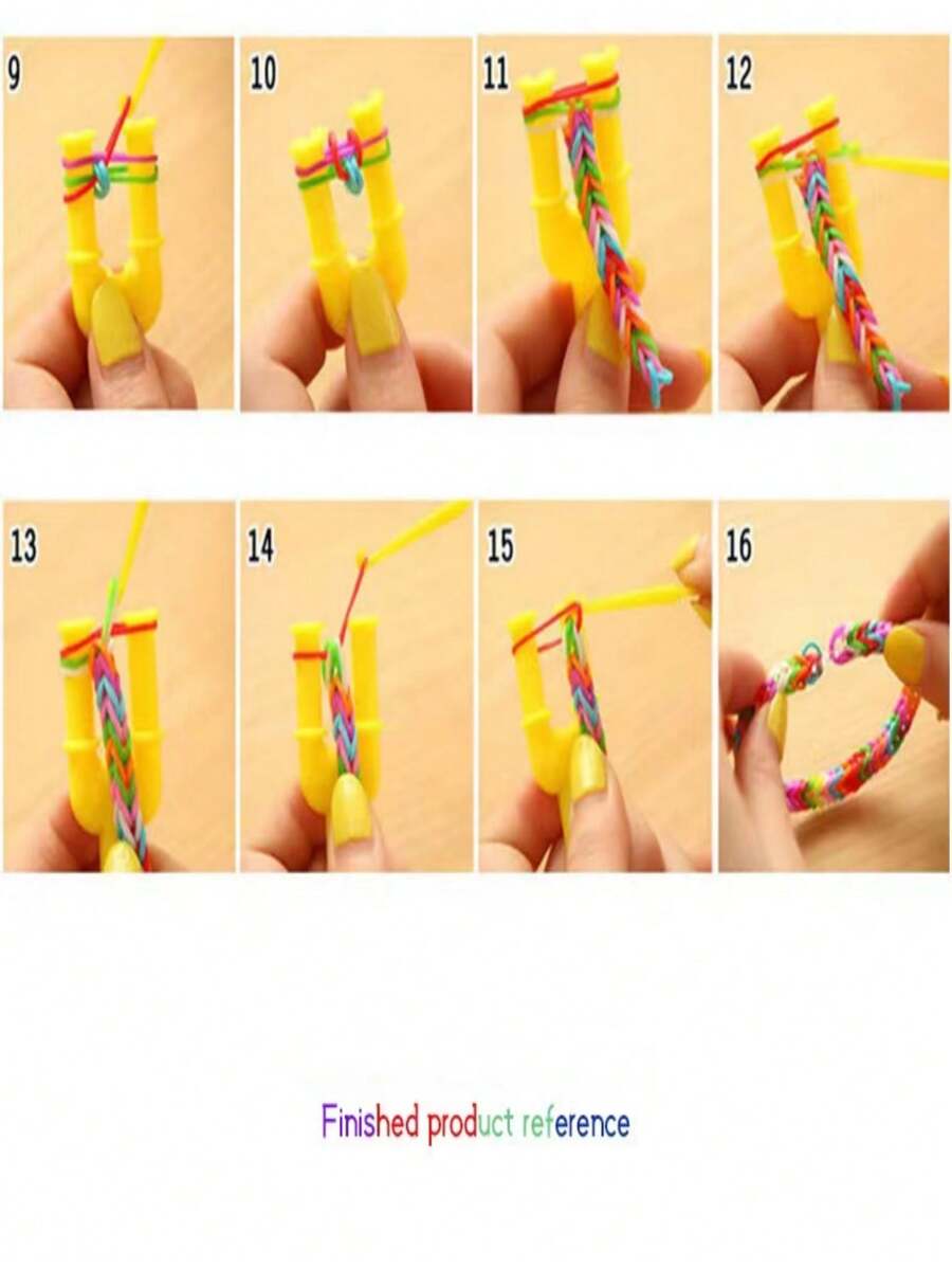 1 Box 40-Grid Diy Bracelet Making Kit With Colorful Elastic Cords ...