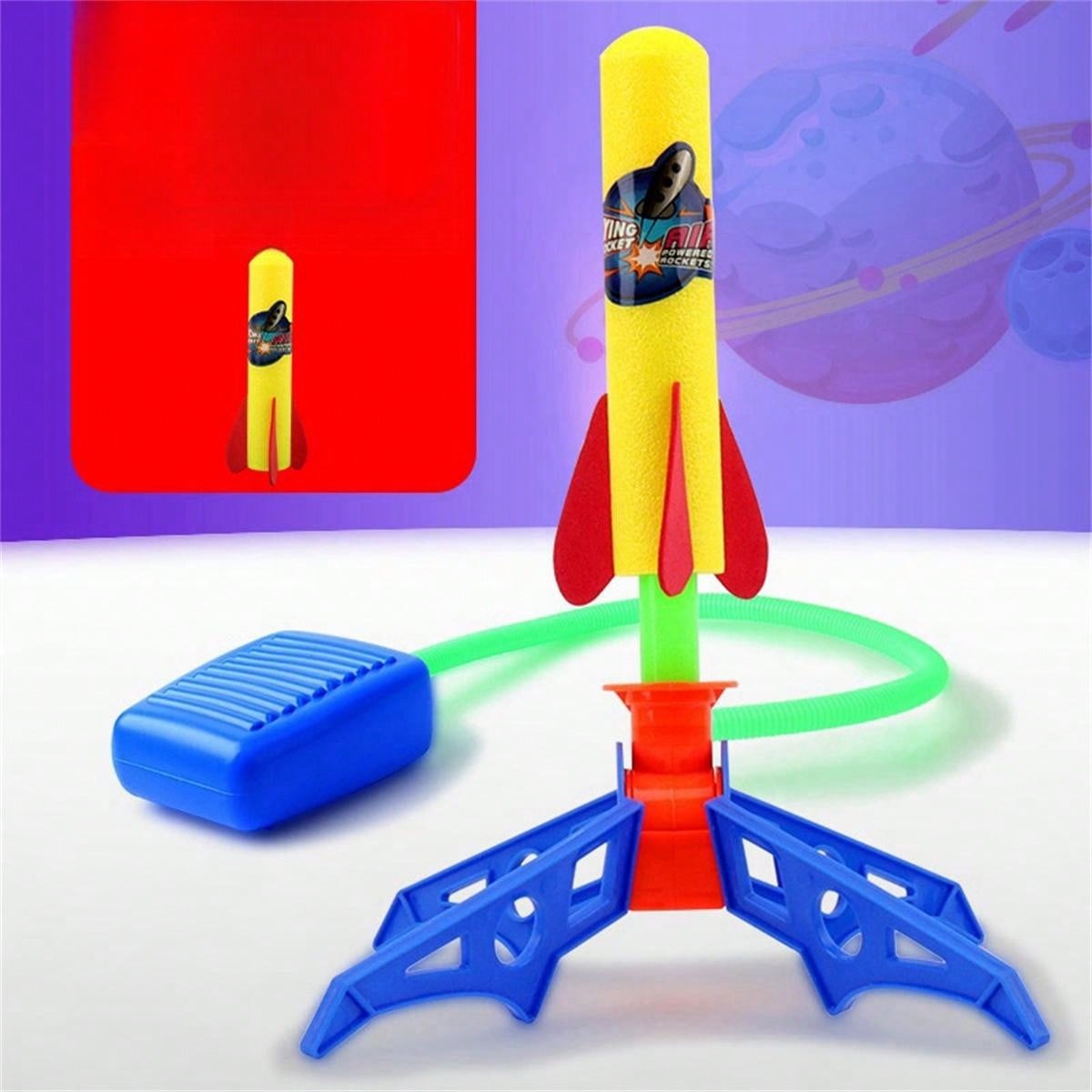 1pc Rocket Kit Featuring Light-up Rocket, Adjustable Launch Stand And 3 ...