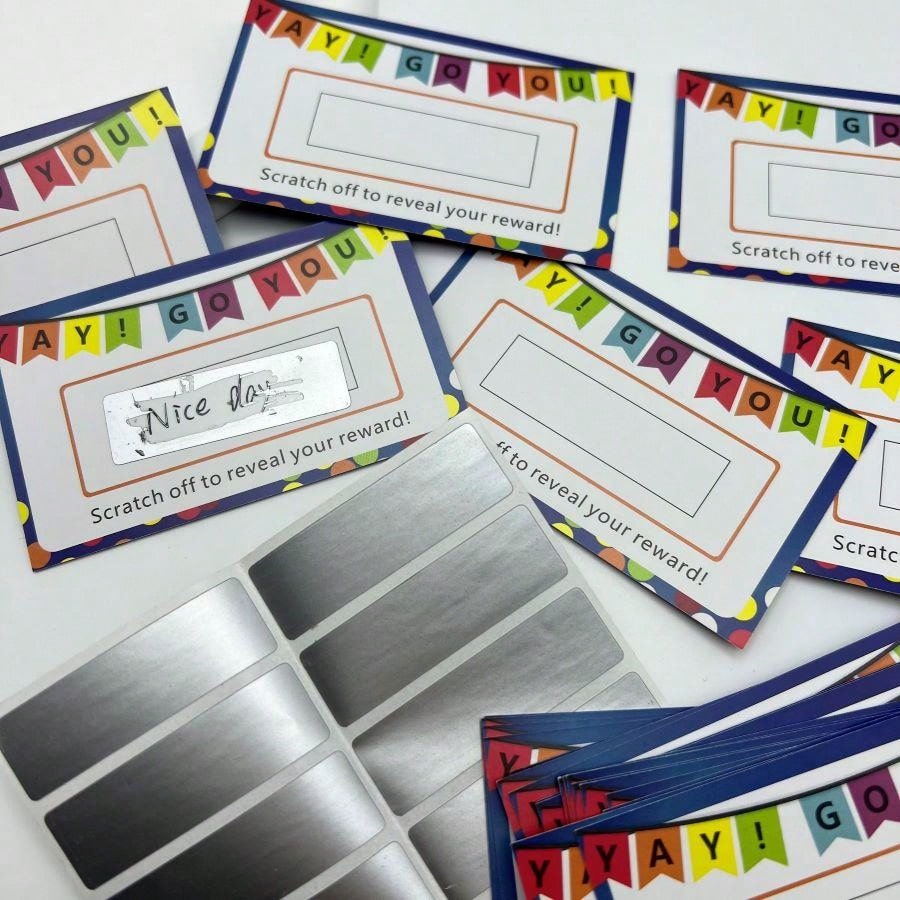 1 Set Diy Scratch Cards For Student Teacher Reward, Prize Redemption ...