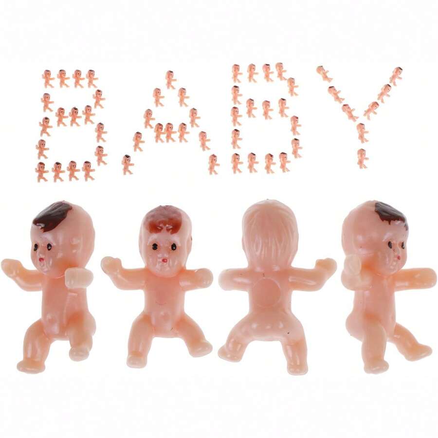 20pcs Mini Plastic Babies, Tiny Plastic Babies ,Small Baby King Cake ...