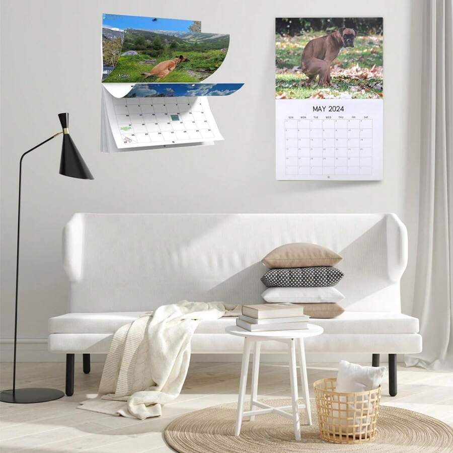 Dog Pooping Calendar 2024, White Elephant Gag Gift Funny Dog Pooping ...