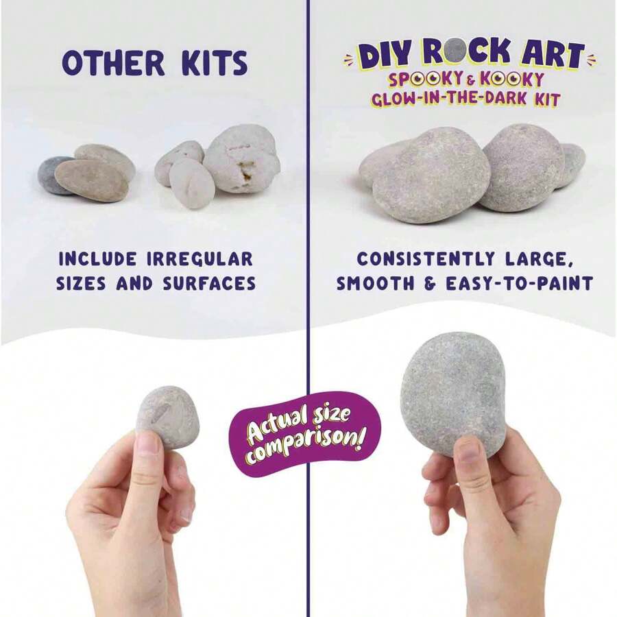 Marbling Paint & Photo Rock Art Kit for Kids - Arts and Crafts for ...