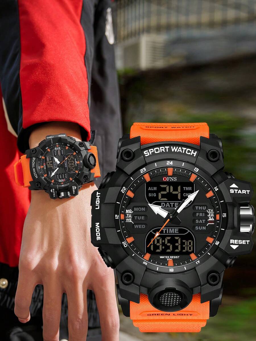 OFNS G Style Dual Display Men's Watch Waterproof Sports Watch Military ...