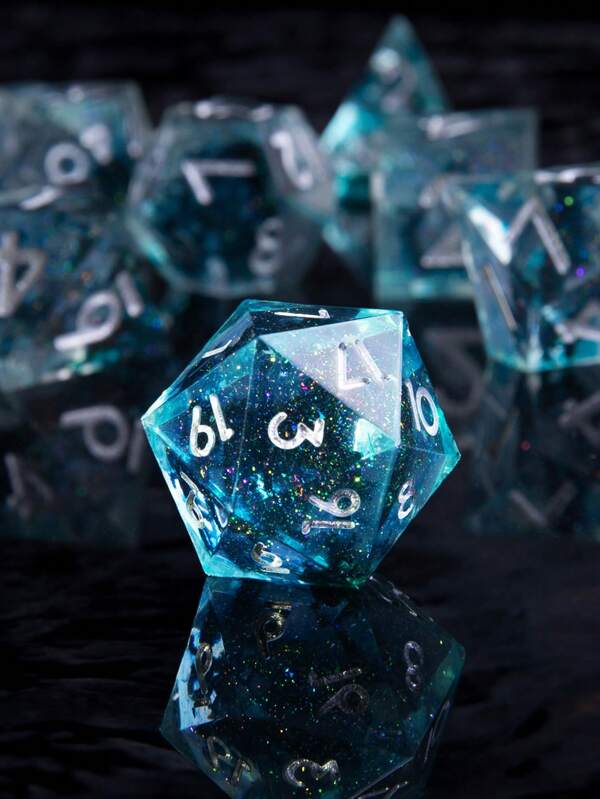 JOYLORD D&D Sharp Edge Dice Set - 7-Piece Polyhedral Dice Collection ...