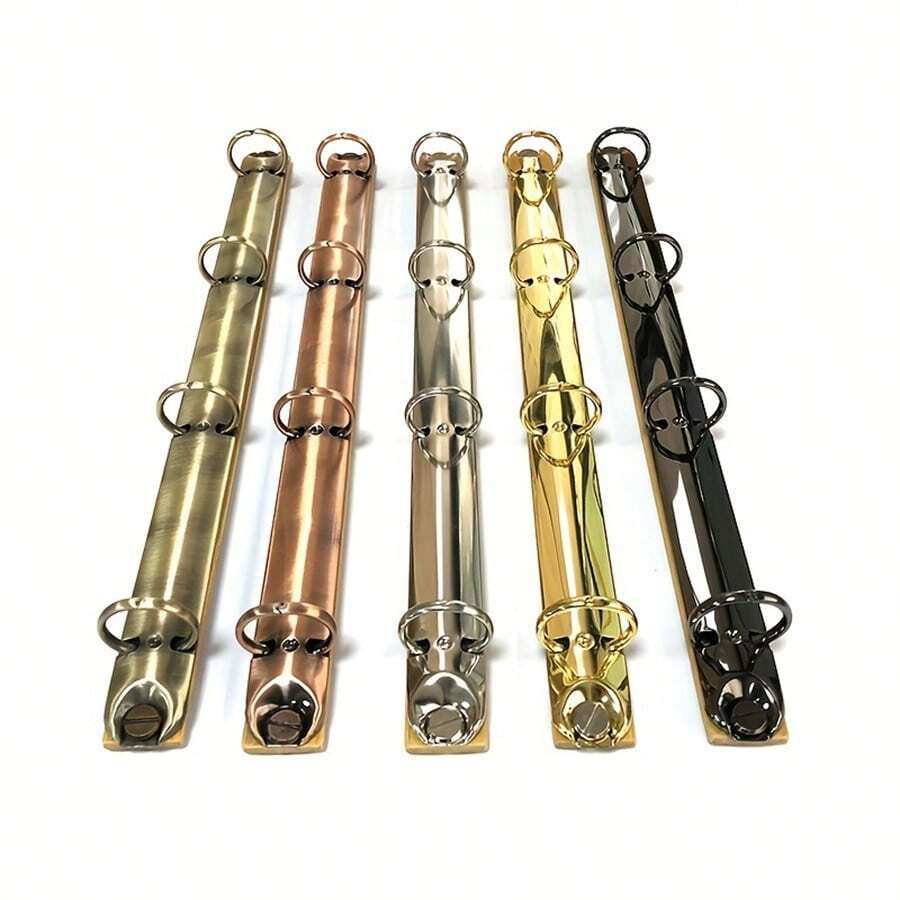 1pc A4 Size Metal Loose-Leaf Binder With Back Plate, Detachable 4-Ring ...
