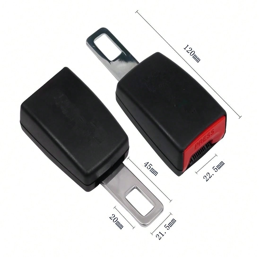 12cm Seat Belt Extender Comfortable Seatbelt Buckle Extender Metal ...