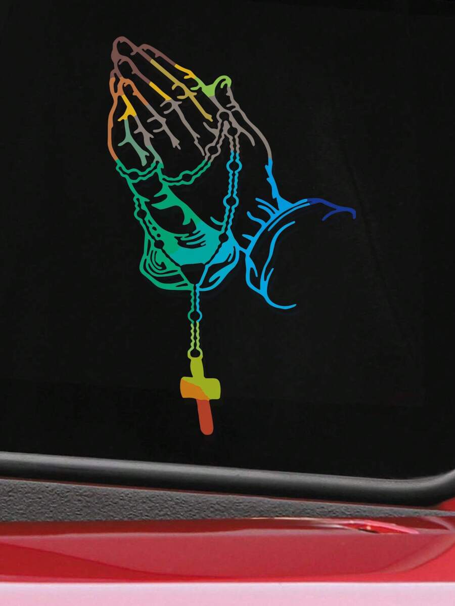 Road Rage Premium Vehicle Decals - Praying Hands & Sticker Graphic ...