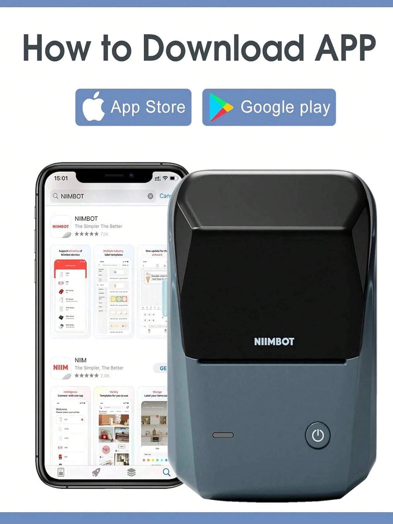 1pc Jingchen B1 Label Printer For Printing Price Tags In Office ...