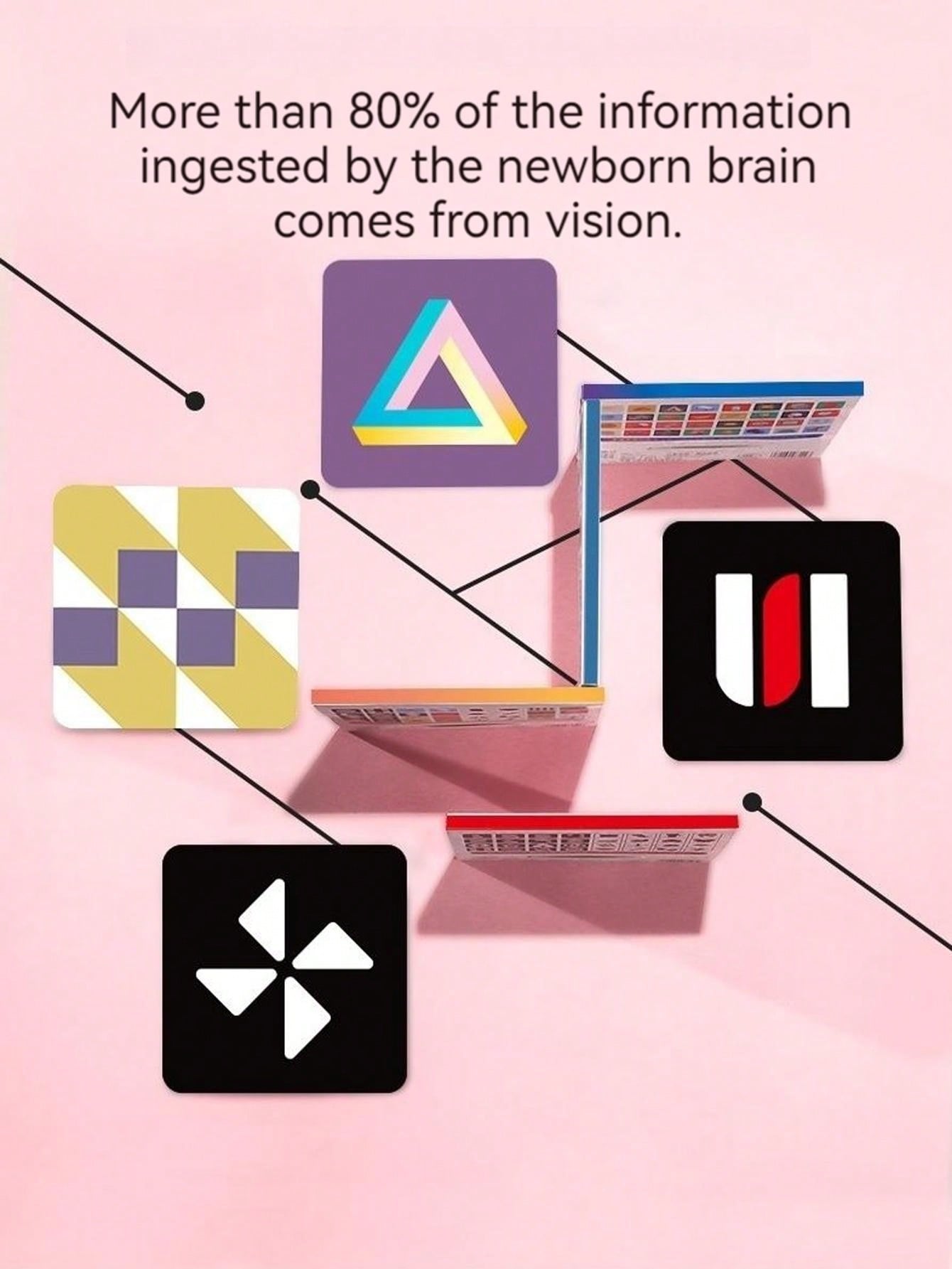 1 Box Black And White Infant Educational Cards, Newborn Visual ...