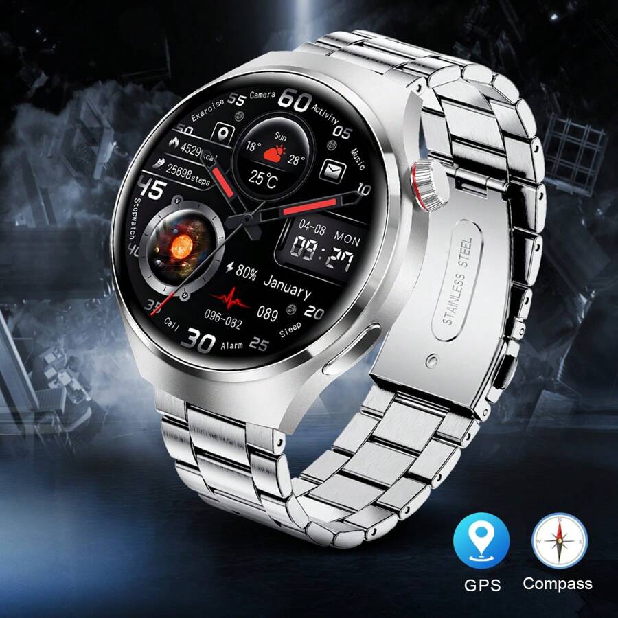LIGE LIGE New HD Color Screen Smart Watch Men Heart Rate Monitor IP68 ...