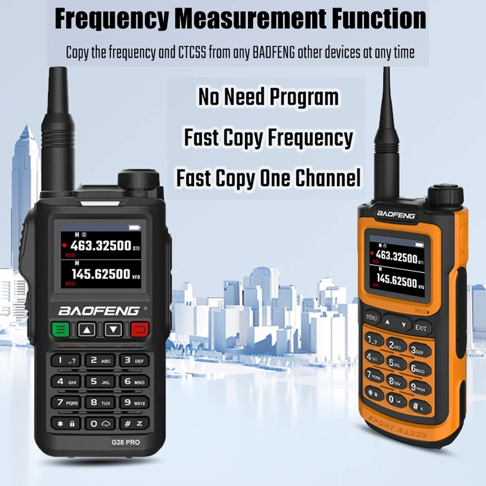 Baofeng Original UV-G28 PRO V2 Walkie Talkie Long Range Portable 999 ...