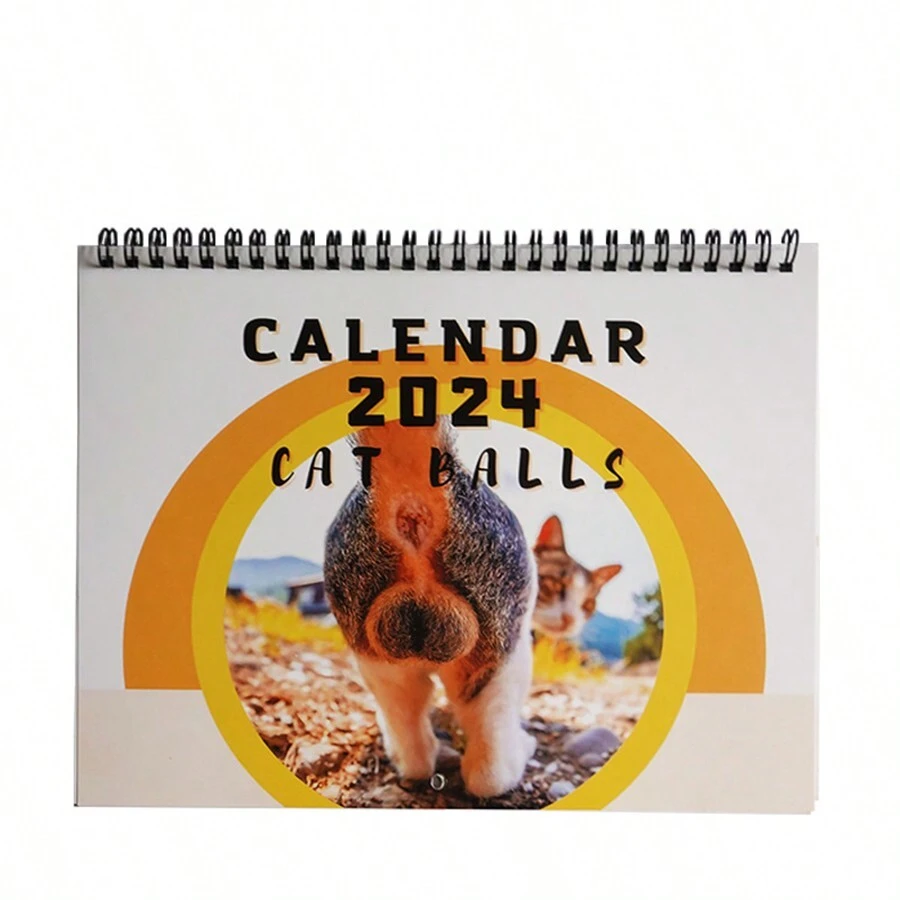 2024 Cat Meme Calendar, 12 Months From January 2024 To December 2024 ...