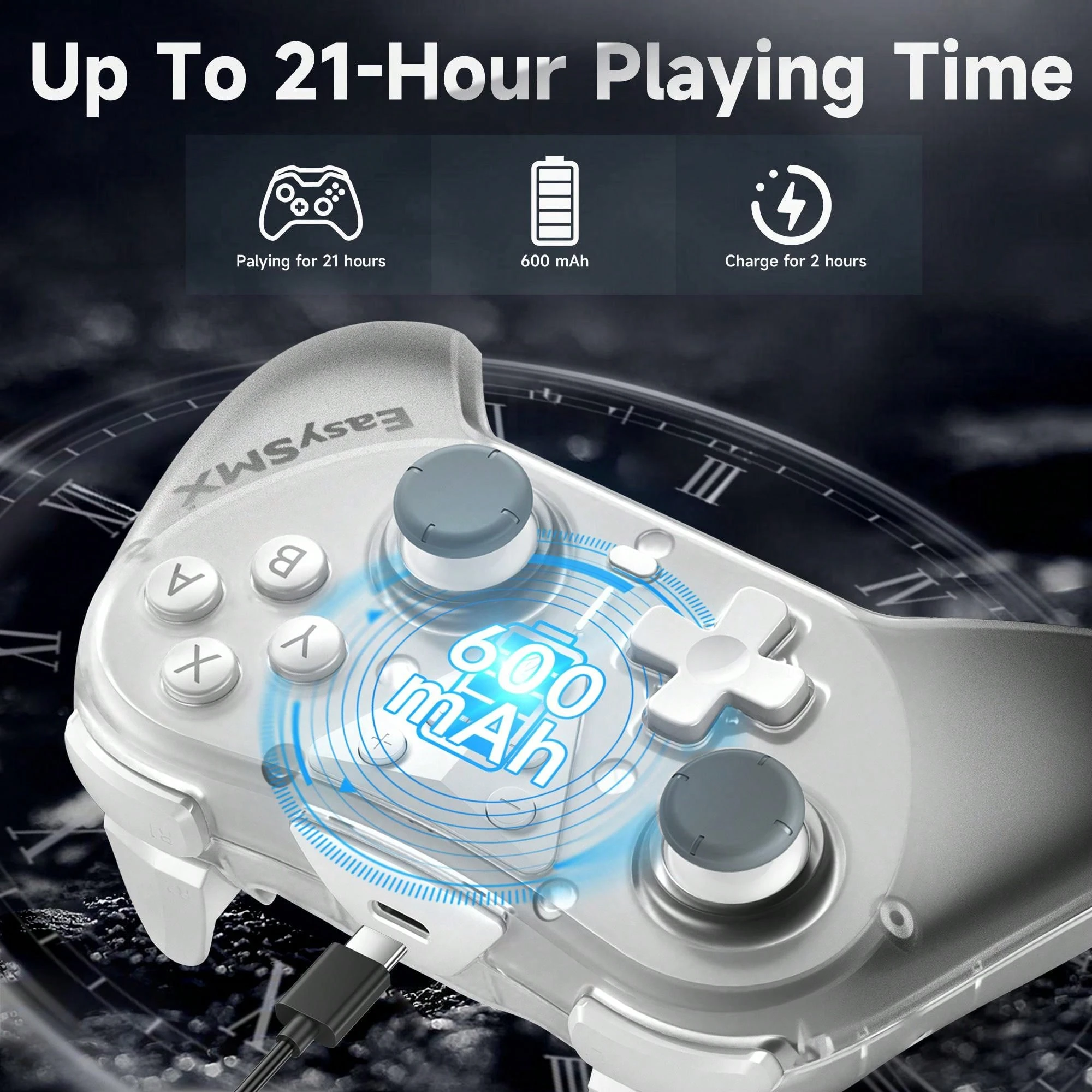 EasySMX EasySMX T39 Switch Pro Bezprzewodowy kontroler gier BT Gamepad dla NS, PC, Steam, IOS ...