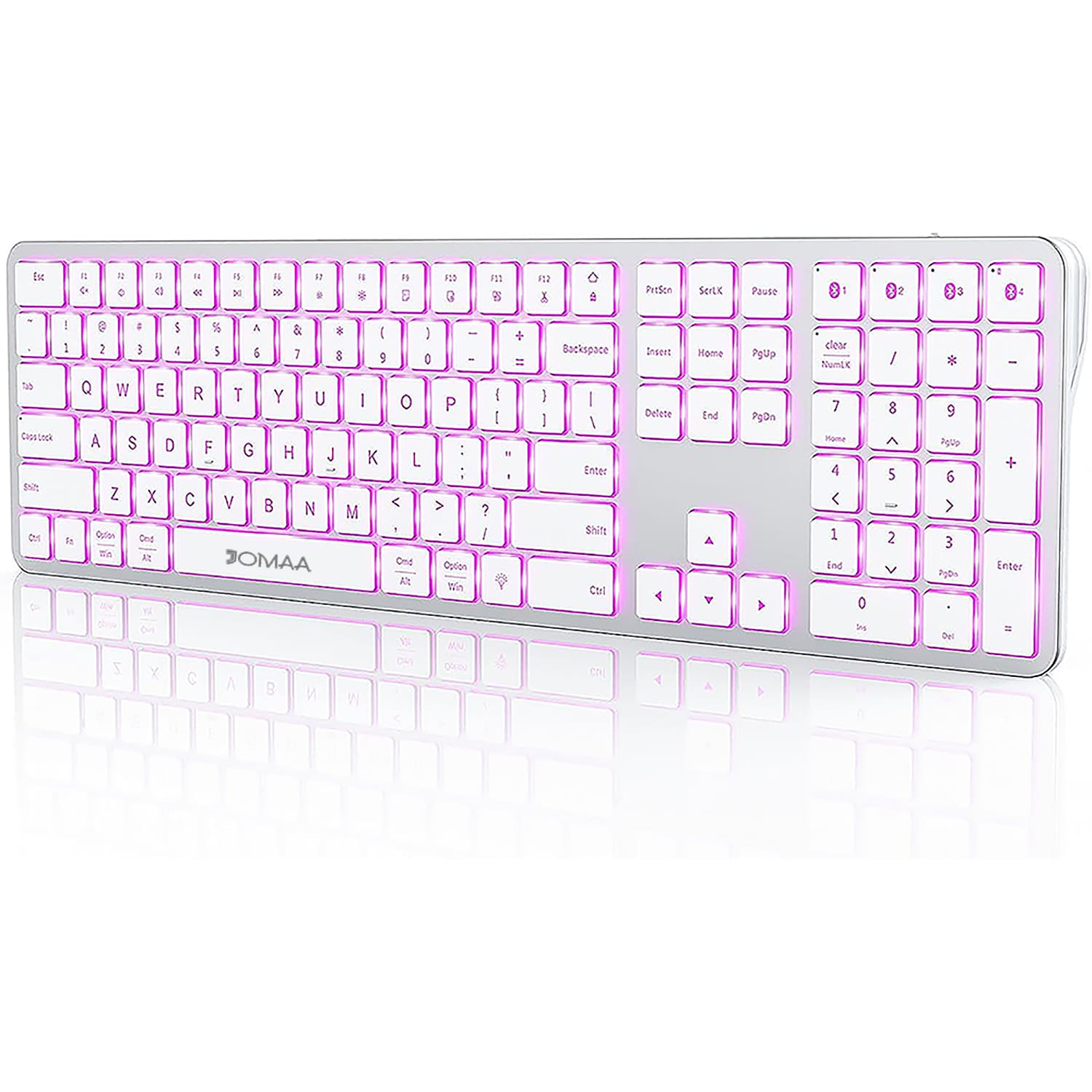 JOMAA JOMAA Backlit Wireless Keyboard for Win & Multi-Device Slim ...