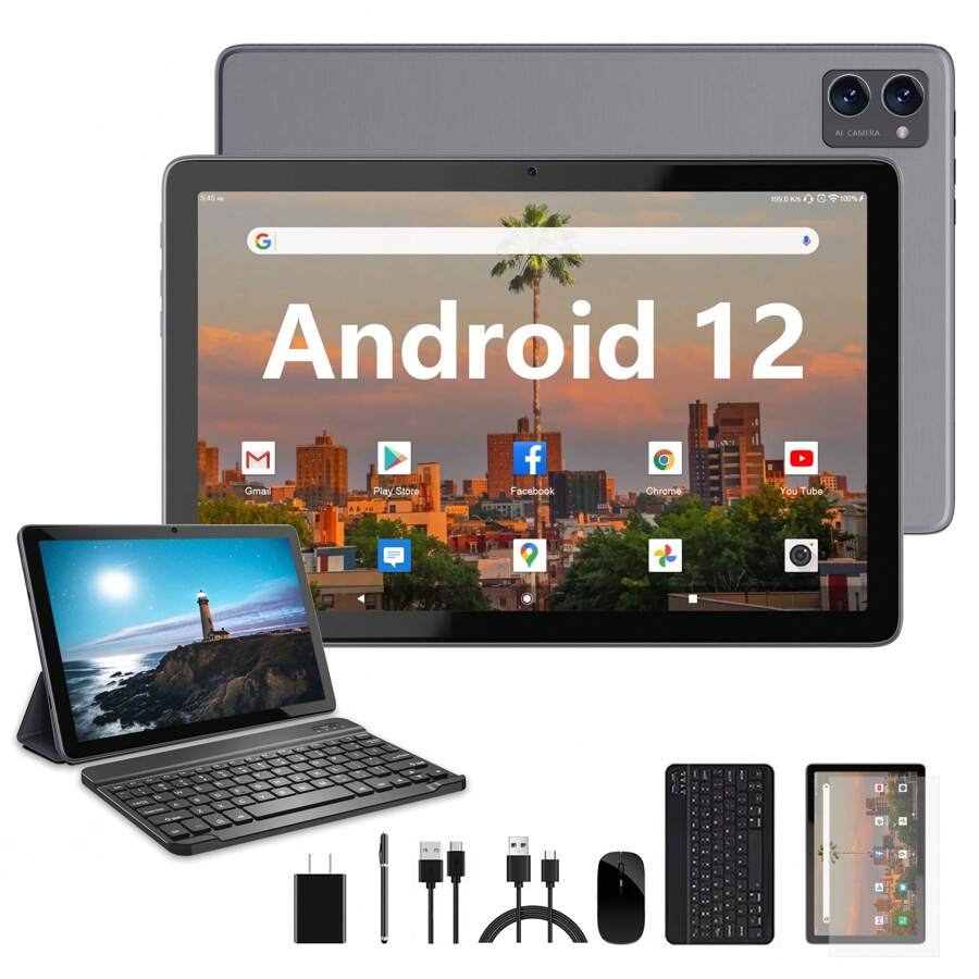 2024 Newest Tablet, 10 Inch Android Tablet,5G WiFi Tablet with Keyboard ...