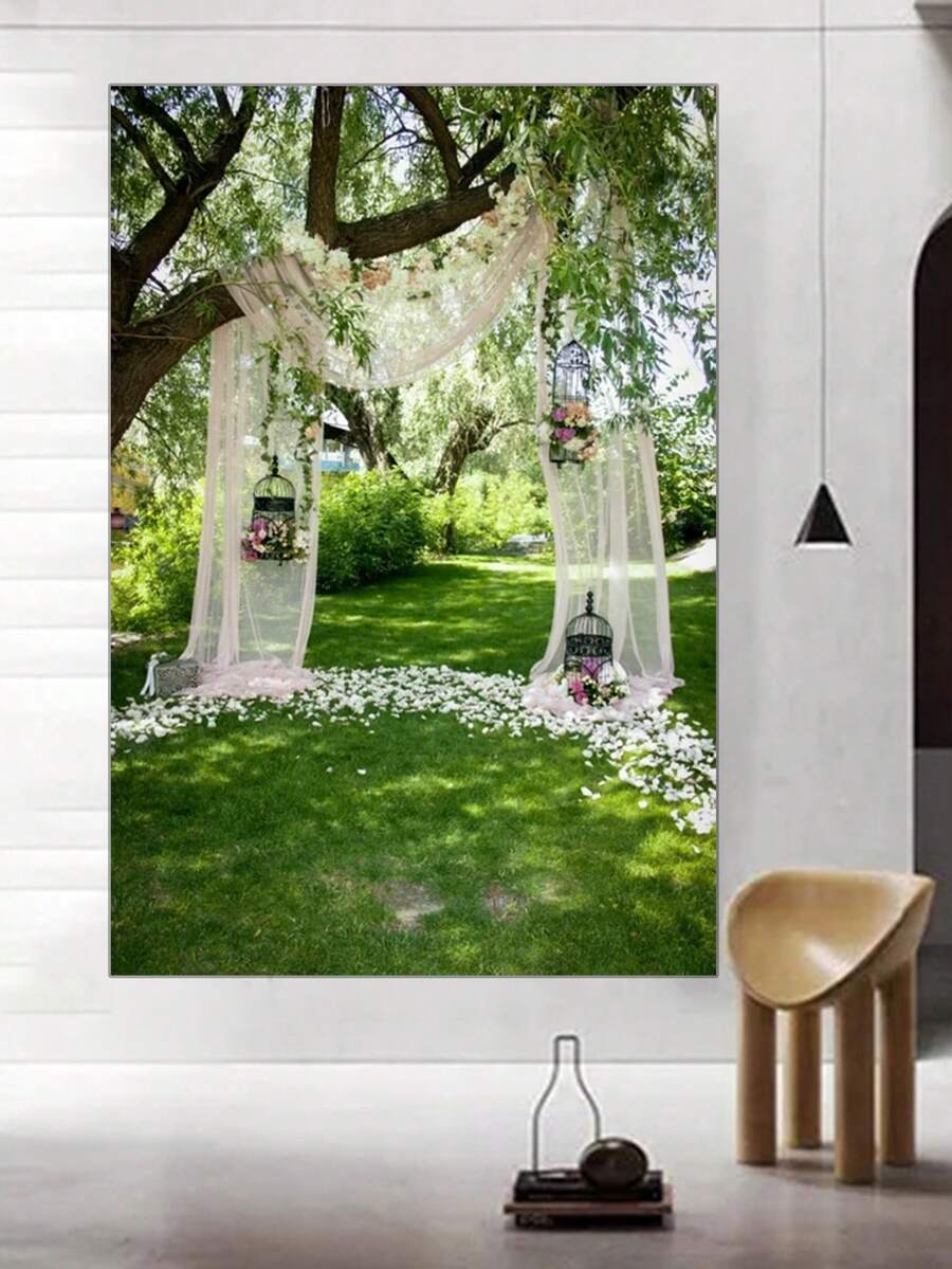 1pc - Wedding Valentine'S Day Grass Tree Petals Party Decoration Studio ...