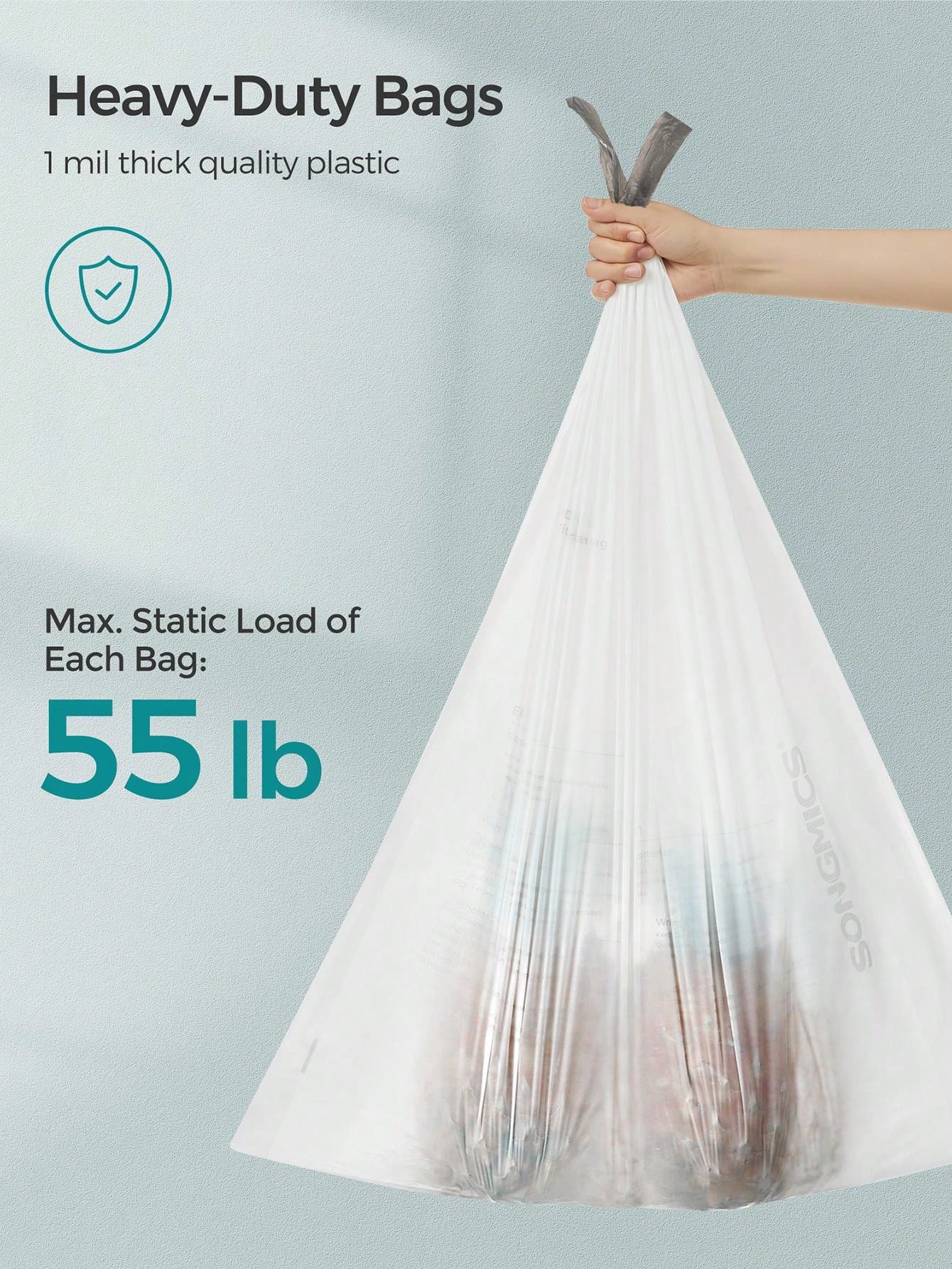 SONGMICS Kitchen Trash Can, 10.5 Gallon (40L) Garbage Can, Large Step Trash Bin with Lid ...