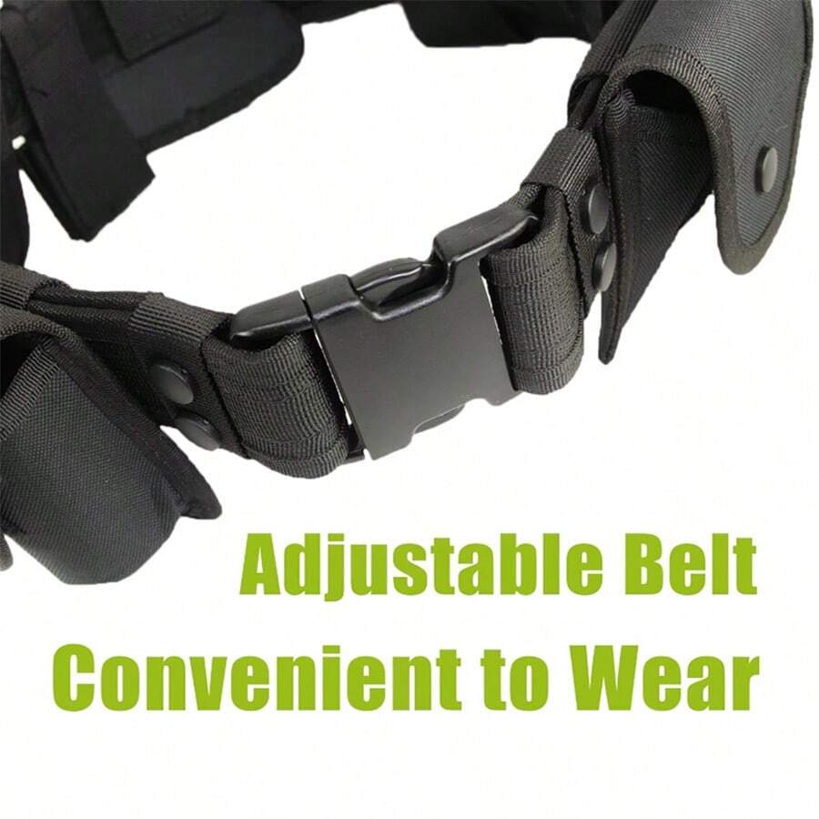 10 In 1 Police Utility Belt Security Guard Duty Belt Versatile Modular ...