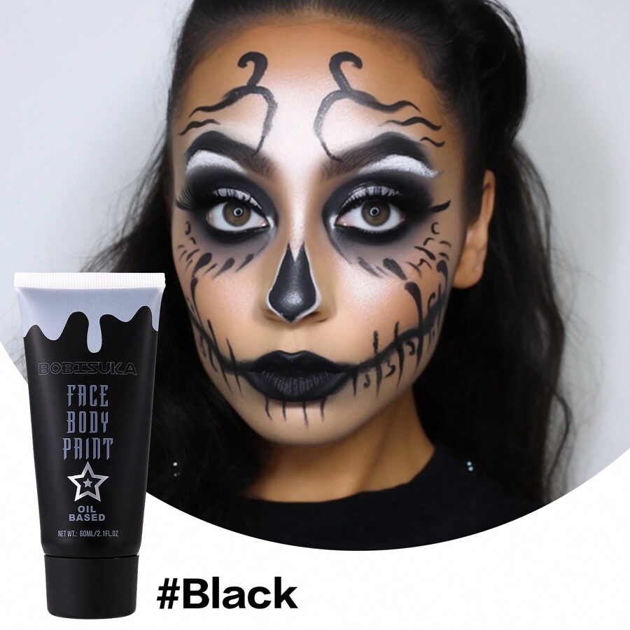2.1 Fl.Oz BOBISUKA Face Paint Tuebe, Blendable Cream Body Painting Kit ...