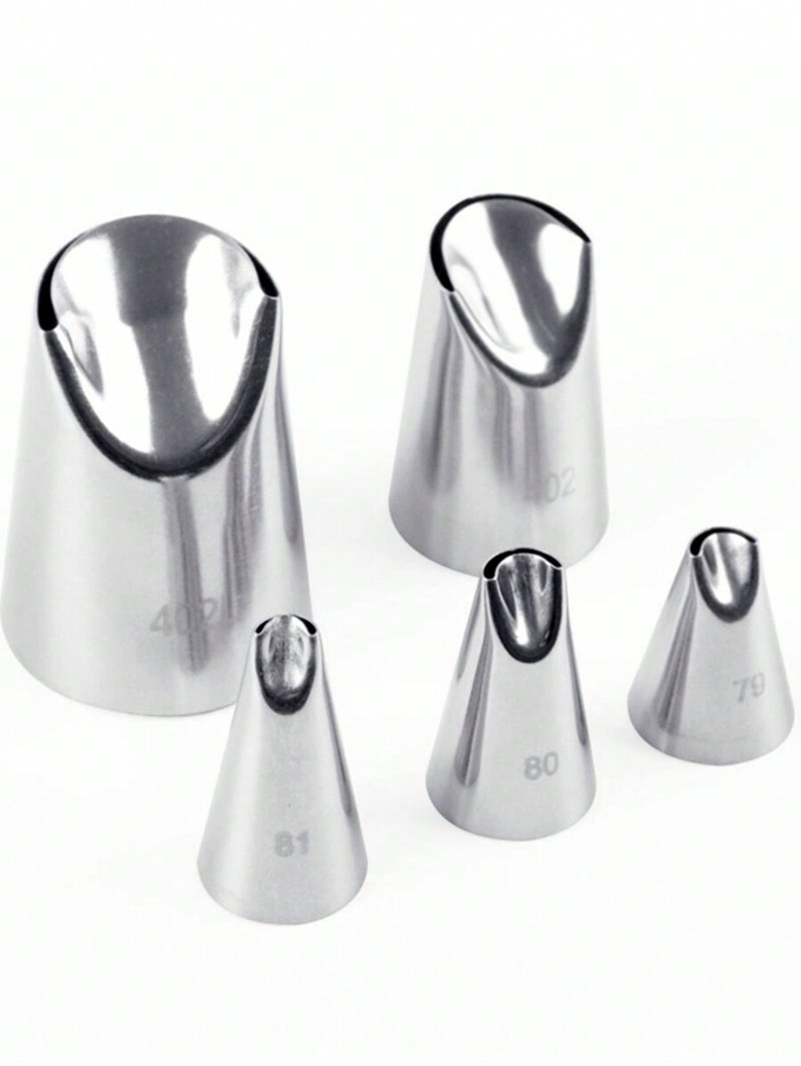 Stainless Steel 5-Piece Chrysanthemum Decorating Tip Set, Wrinkled ...