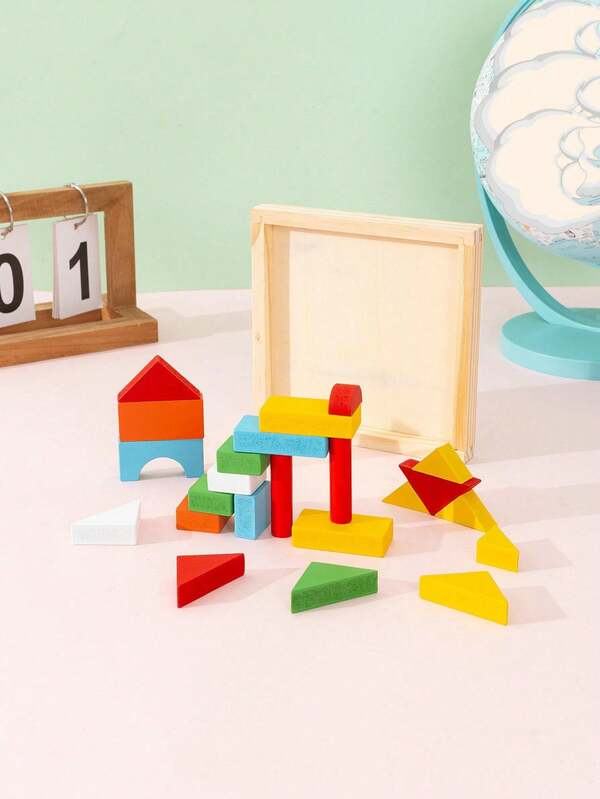 Children'S Mini Building Blocks Assembled Wooden Box Puzzle Development ...