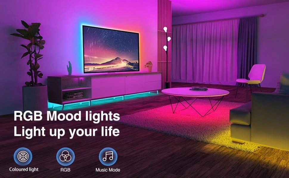 Intelligent LED Strip Lights, Infrared Sensing Lights With RGB Strip ...