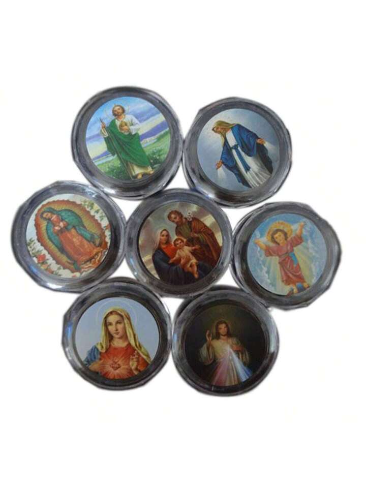 7pcs transparent plastic round box cross packaging box packaging box ...