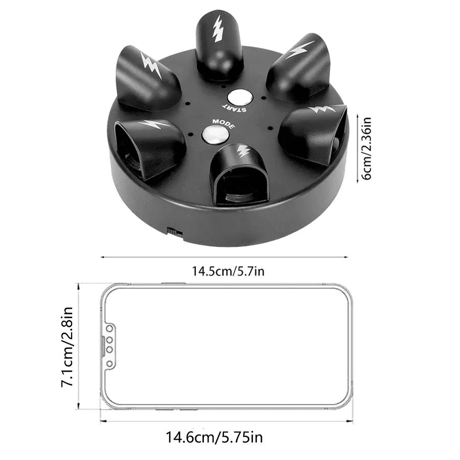 1pc Lie Detector Test Shock Finger Game Shocking Shooting Roulette ...