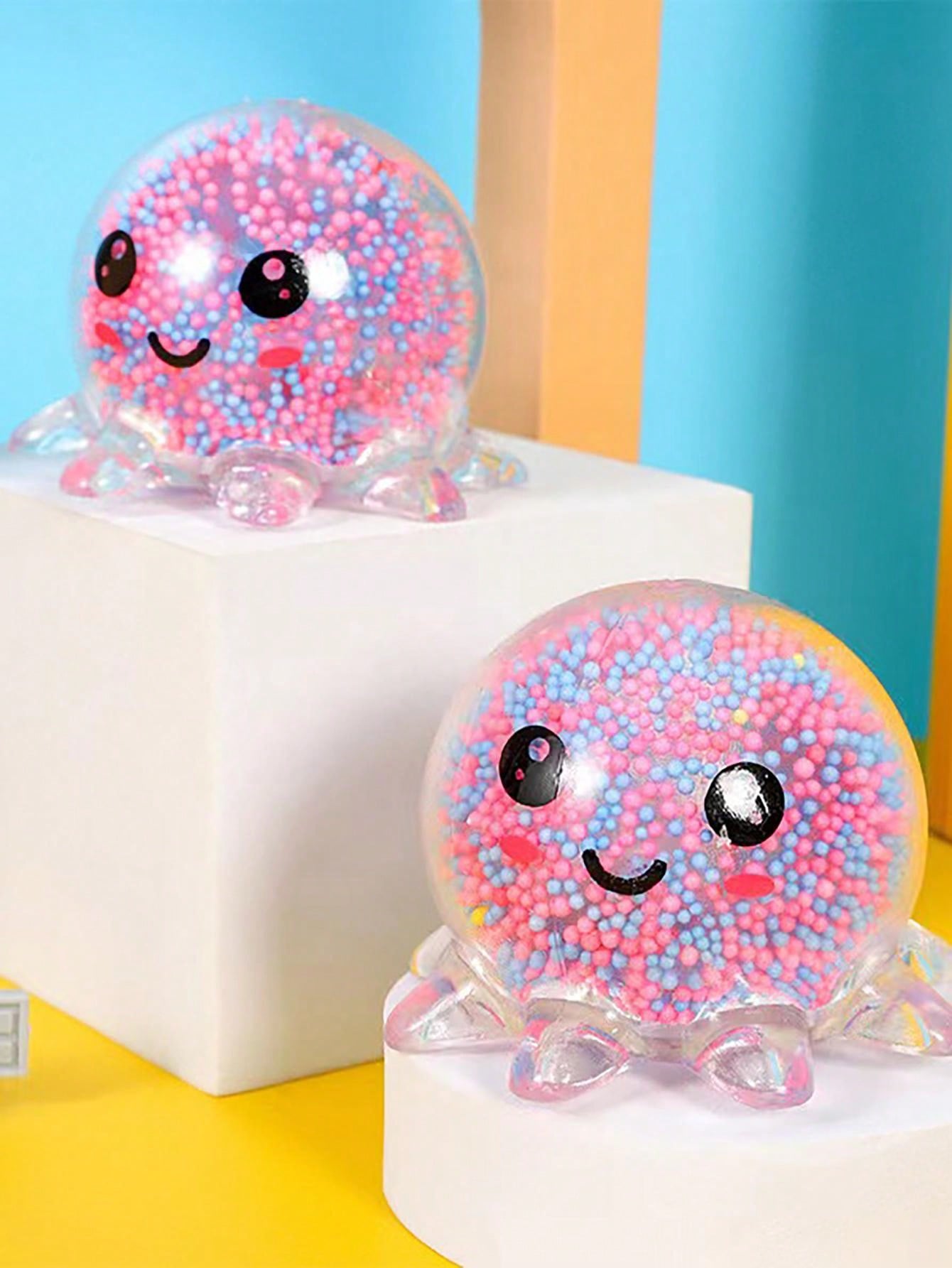 1pc Light-up Octopus With Squid Fidget Toy - Liquid-free Stress Relief ...