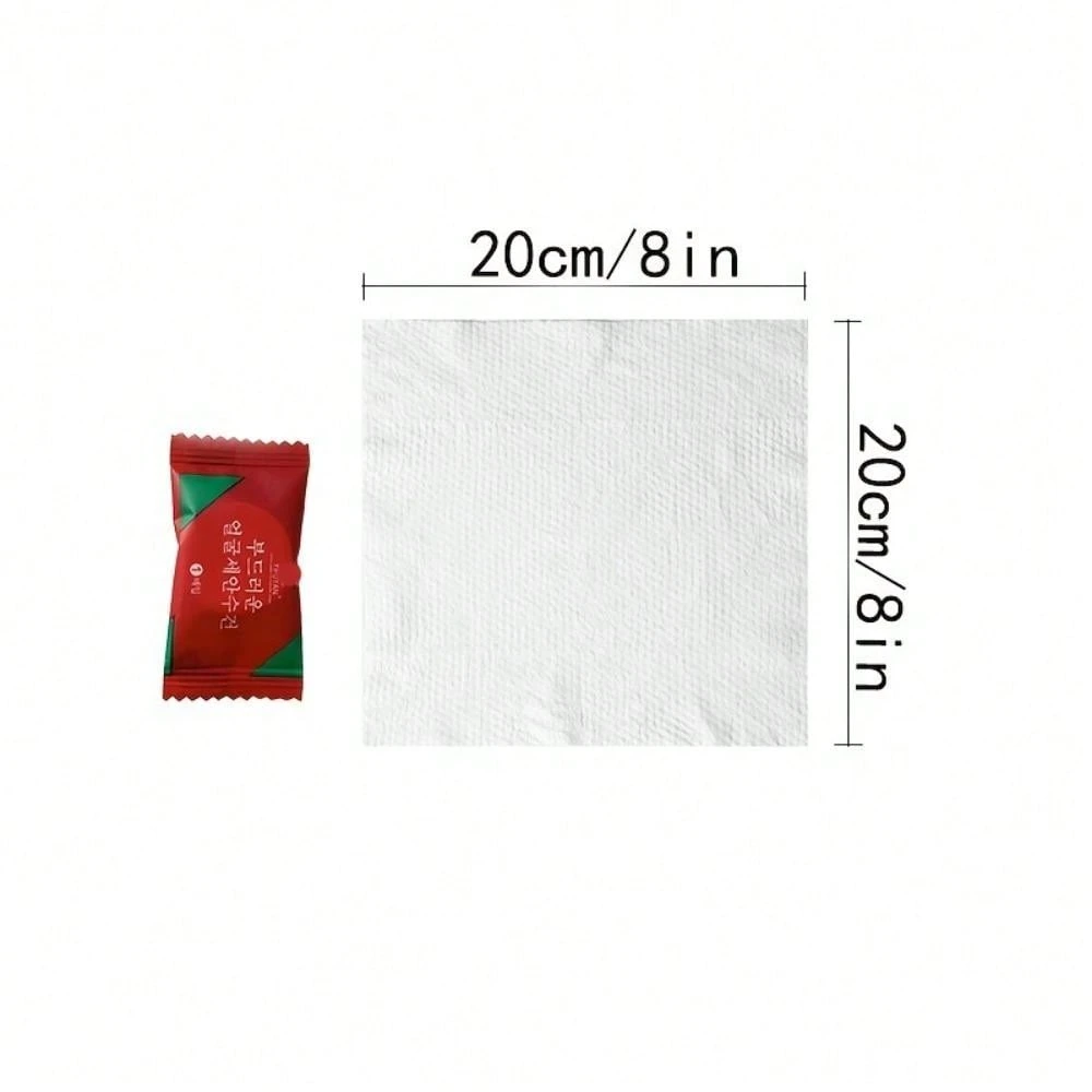 20 Portable Mini Compression Towel - Disposable Face Compression Coin ...