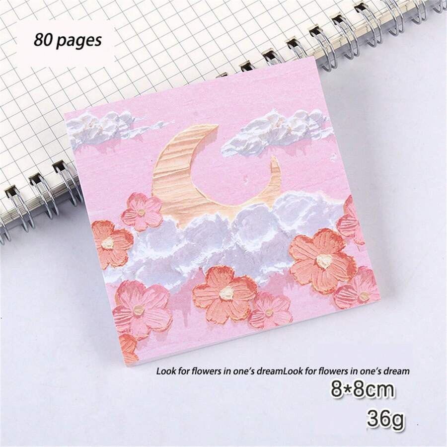 A Landscape Oil Painting Sticky Notes Removable Pad With Sticky Message ...