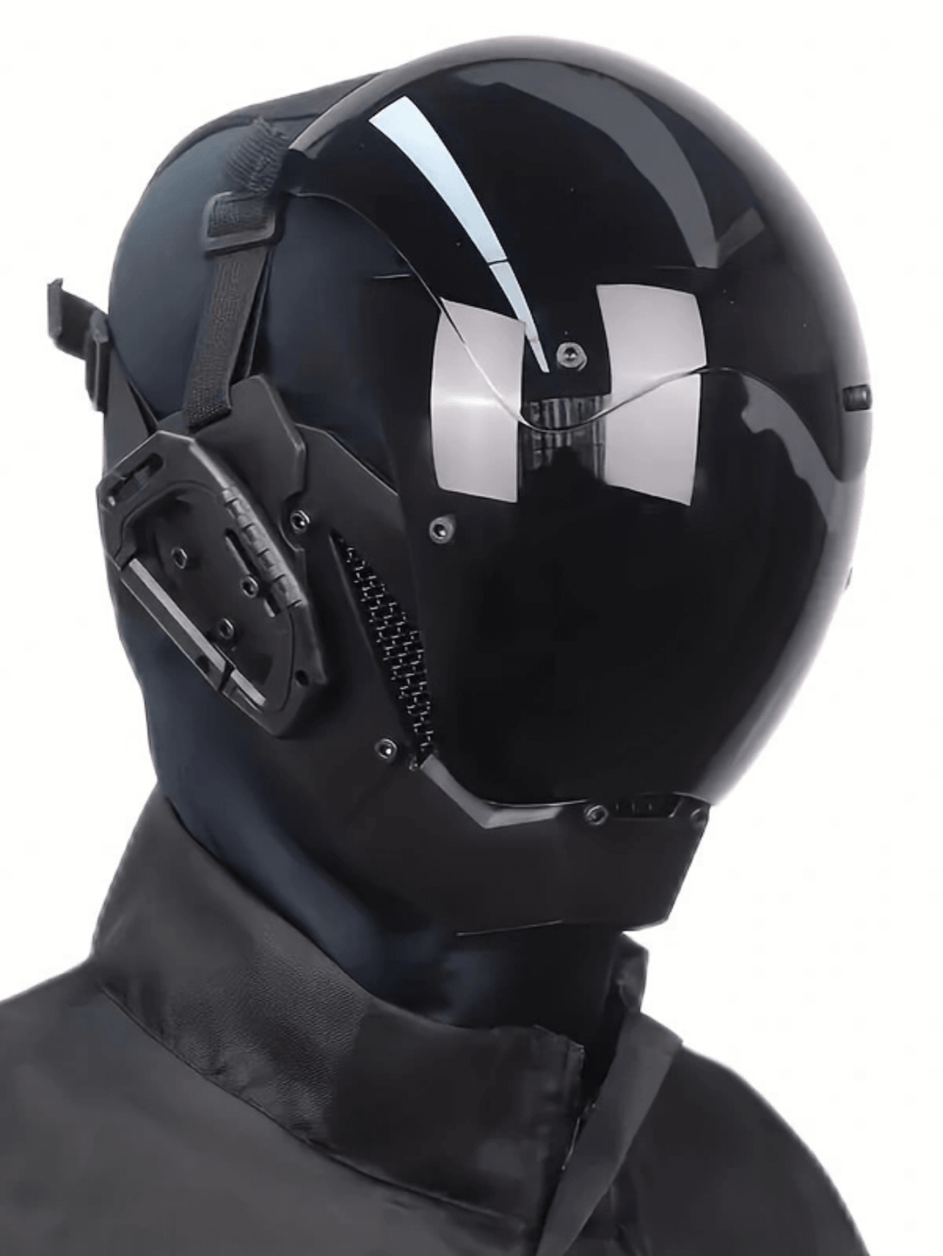 1pc Punk Mask Trend Cosplay Personality Dark Mask Role Playing Robot Mask Holiday Gift Camera ...