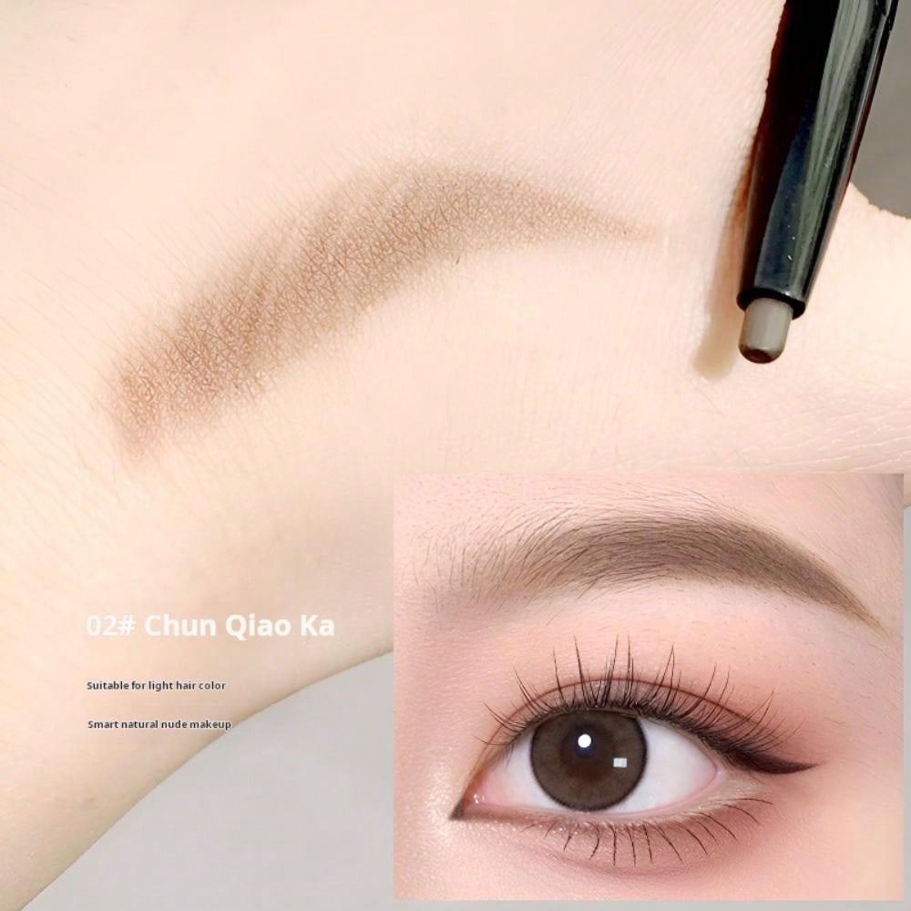 Waterproof & Easy-to-color Flat Tip Eyebrow Pencil With Shimmering ...